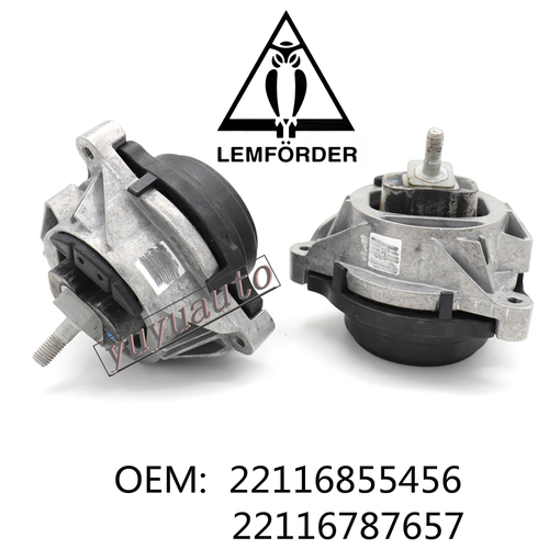 2Pcs OEM Front Engine Motor Mount 22116855456 & 22116787657 For BMW F30 ...