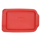 Pyrex Replacement Lid 233-PC 3-Qt Red Plastic Rectangle Cover 2 Pack ...