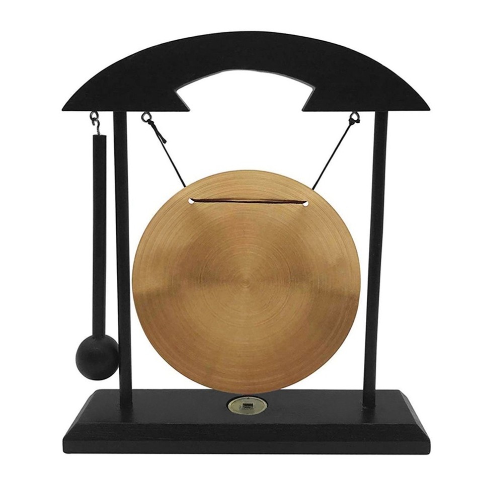 Desktop Gong Table Wind Chime Percussion Instrument Cymbals Gongs ...