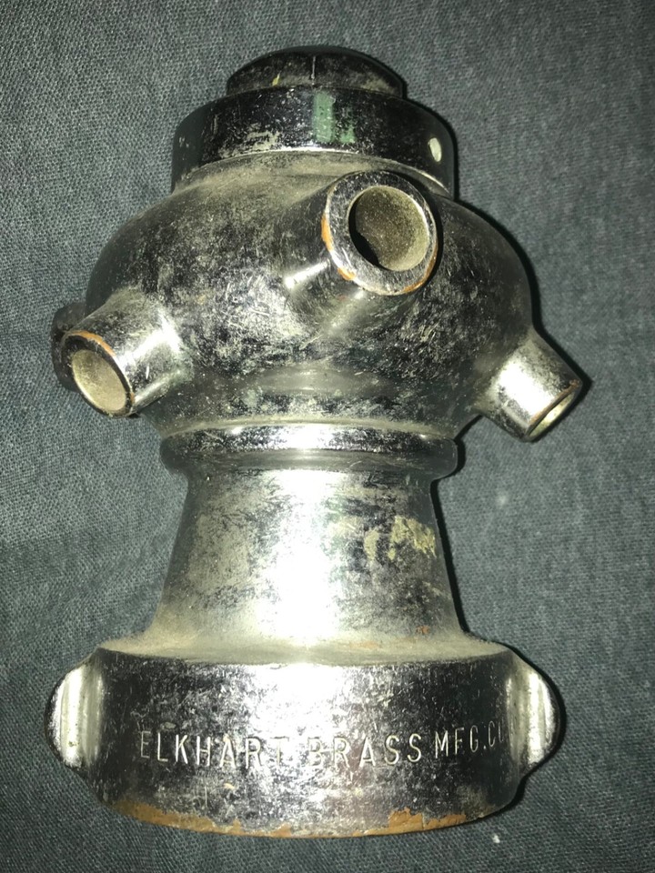 Vintage Brass Bresnan Cellar Distributor Fire Hose 2-1/2” Nozzle | eBay