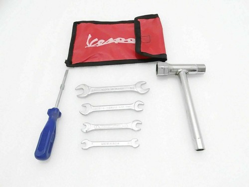 VESPA VBA VBB SUPER SPRINT RALLY COMPLETE TOOL KIT SET IN RED COLOUR ...