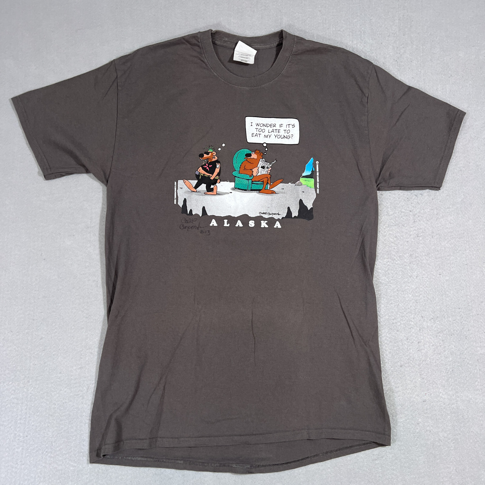 RARE SIGNED Chad Carpenter Tundra Comic Cartoon Alask… - Gem