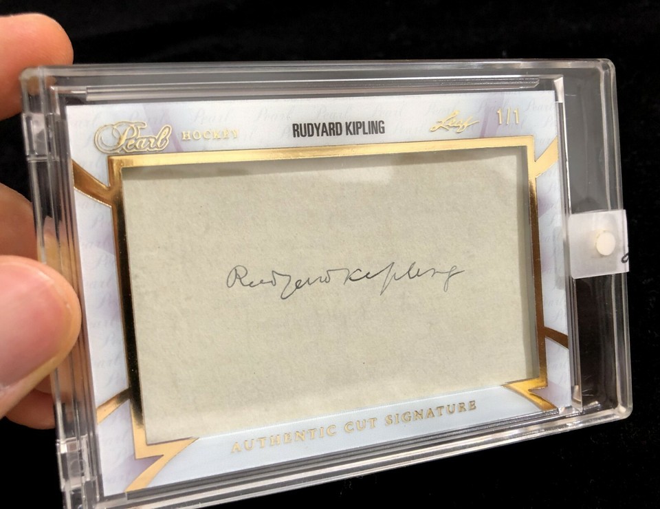 2017 Leaf Pearl Rudyard Kipling The Jungle Book Signed Autographed Cut ...