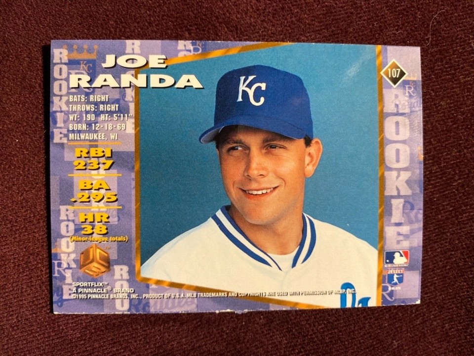 1995 Sportflix UC3 #107 Royals Joe Randa Rookie Baseball Card | eBay