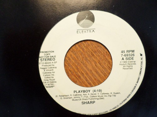 PROMO 7" ELEKTRA 45 RECORD/SHARP/ PLAYBOY/1989 NR MINT VINYL | eBay