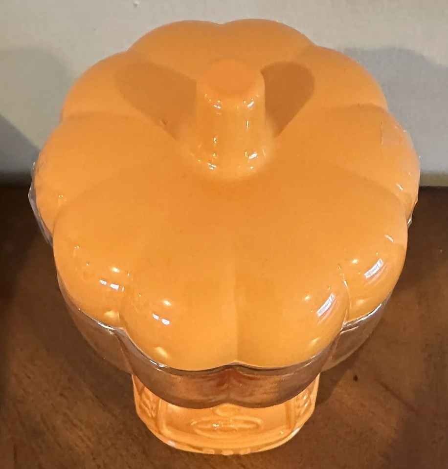 Target Orange Pumpkin Glass Gumball Machine Halloween Fall Candy Jar ...