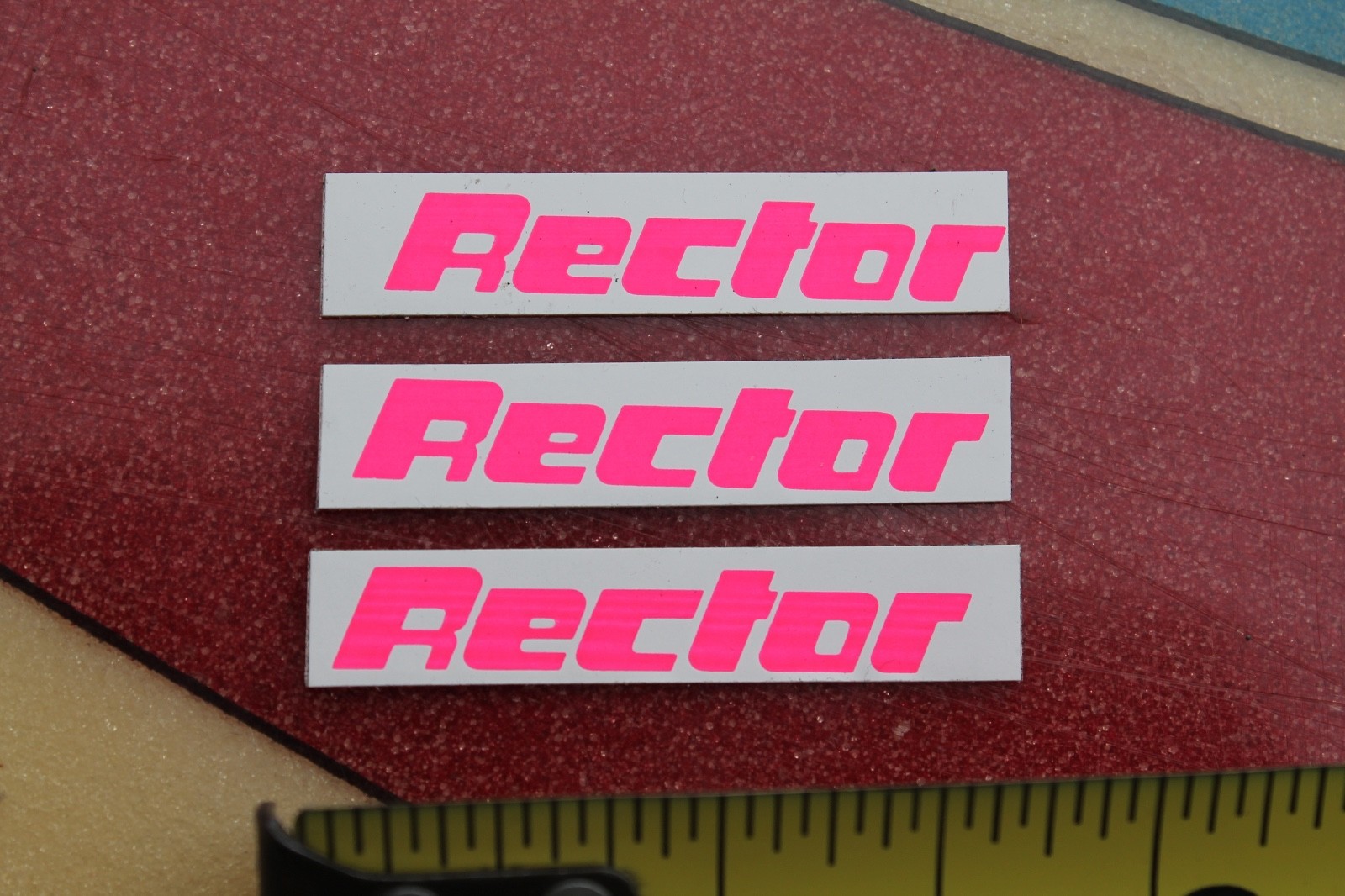 RECTOR Safety Skateboards 70's Vintage JA Small Neon Skateboarding ...