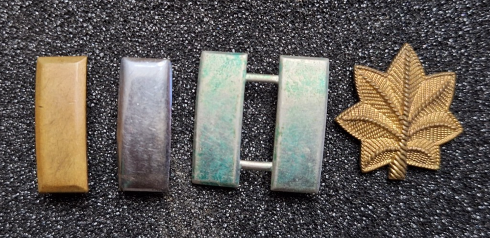 WWII Theater Made US Army Lieutenant, Captain & Major Rank insignias | eBay