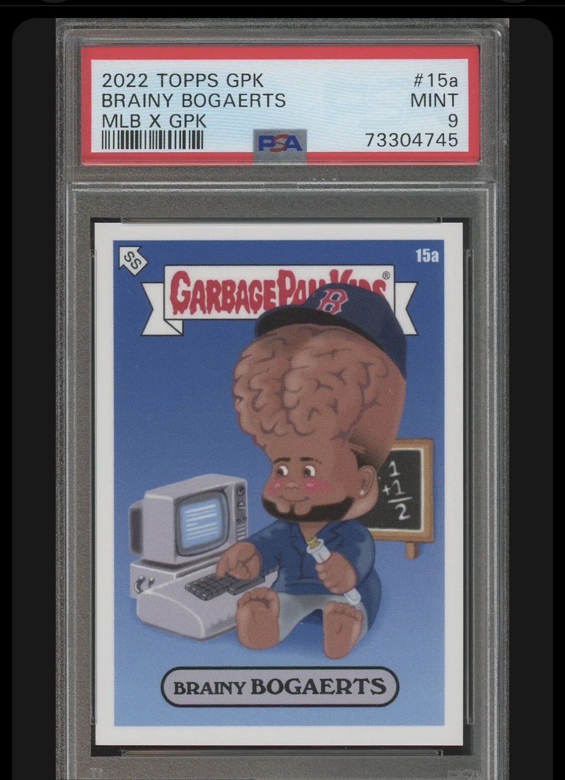 2022 Topps Garbage Pail Kids MLB X GPK #15a Brainy Bogaerts PSA 9 MINT ...