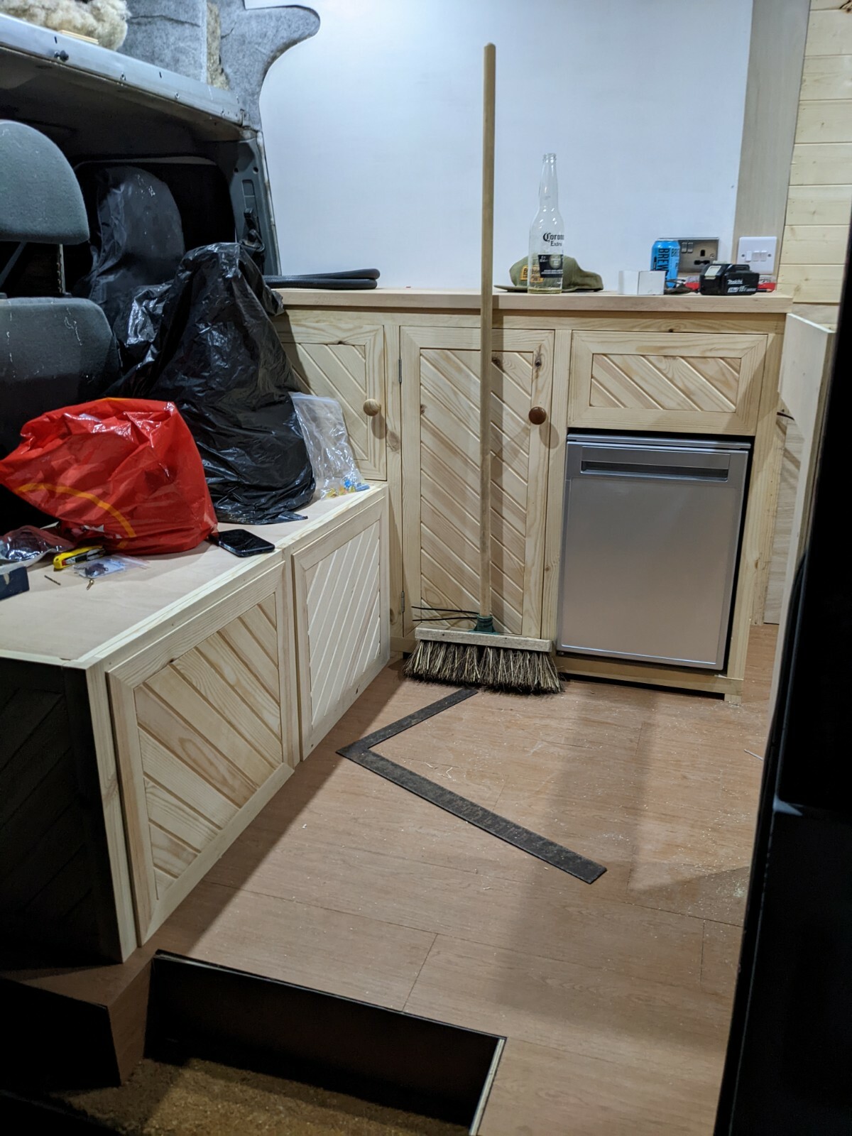 Custom made camper van kitchen units handmade bespoke campervan ...