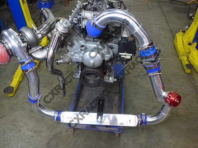 CX 27"x12"x3" Intercooler Kit for 98-07 Chevrolet Silverado Vortec V8 ...