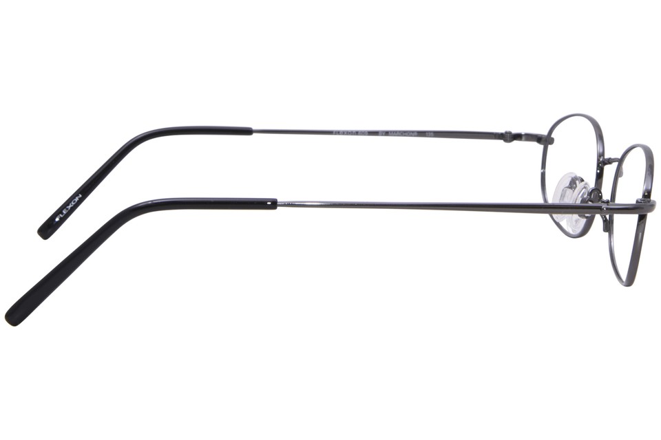 Flexon 609 033 Titanium Eyeglasses Frame Gunmetal Full Rim Oval Shape ...