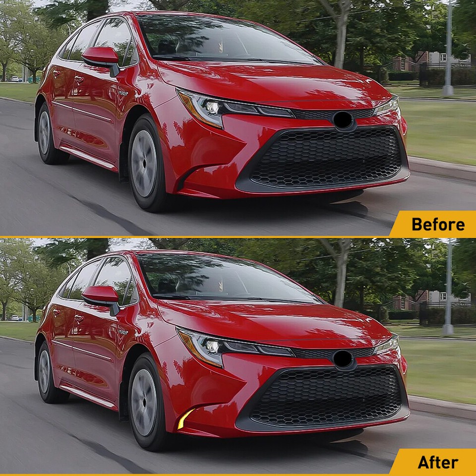 For Toyota Corolla L LE XLE Model 2020-2024 LED Daytime Running Fog ...