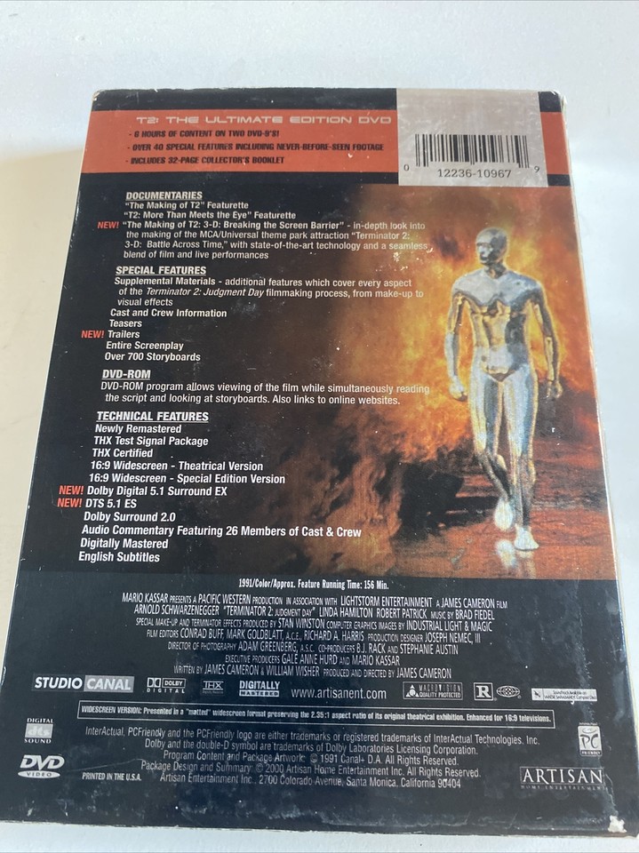 T2 - The Extreme DVD Edition (DVD, 2000, DVD-18 Dual Sided - Dual ...