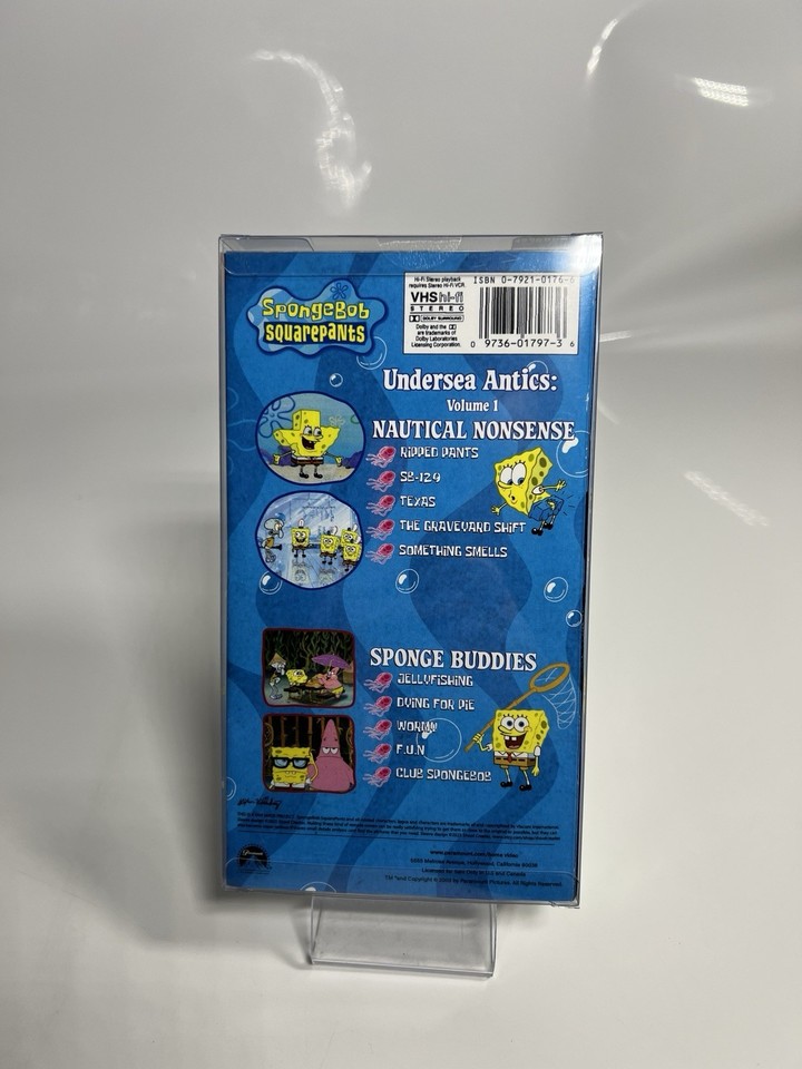 Nickelodeon SpongeBob Squarepants Undersea Antics: Volume 1 VHS 2002 ...