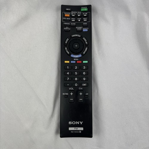 GENUINE SONY RM-YD033 REMOTE CONTROL BRAVIA TV E6-6(4x) | eBay