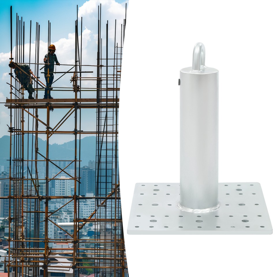 Fall Protection Commercial Roof Anchor 12" H w/ 40 small holes& screws ...