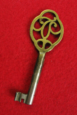 Old Skeleton Key GENUINE Antique w/ Fine Brass Bow - More Exotic Rare ...
