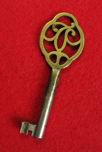 Old Skeleton Key GENUINE Antique w/ Fine Brass Bow - More Exotic Rare ...