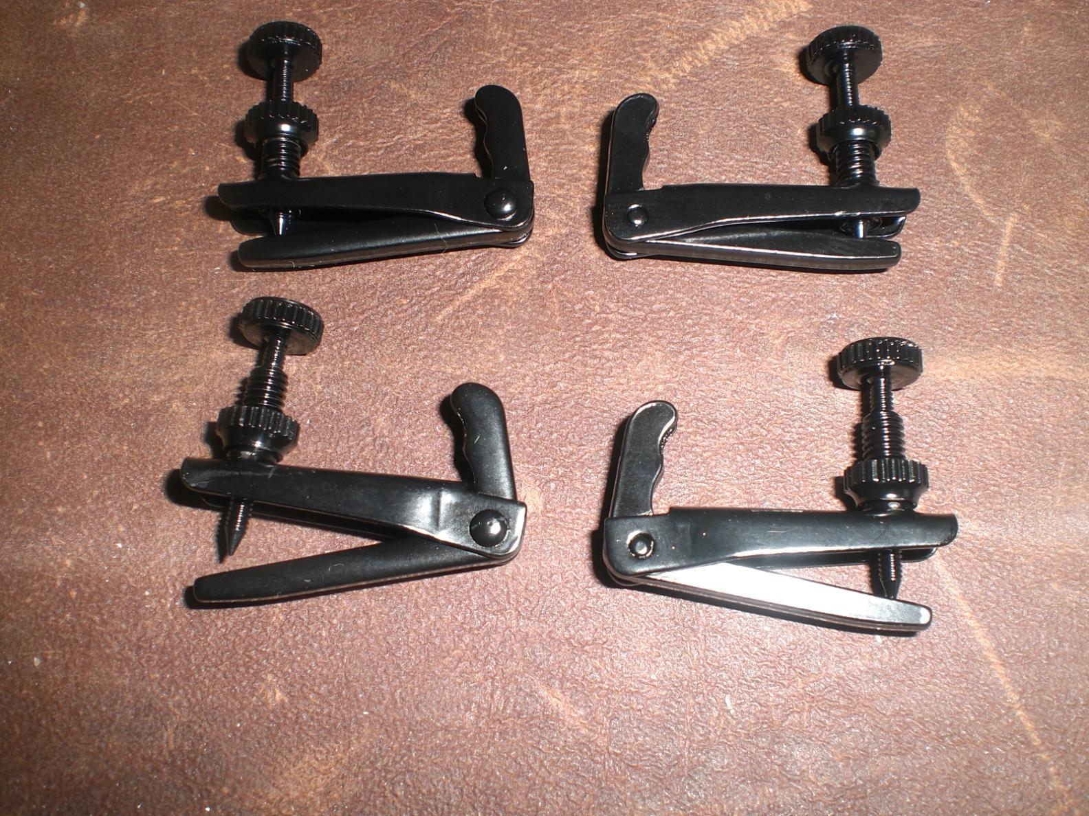 4 PCs Violin Fine Tuner Full Black Color 3/4 to 4/4 Size String ...