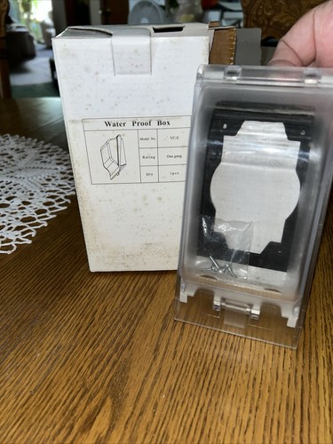 Outdoor Electrical Box Quick-Fit Weatherproof Cover Single Outlet ...