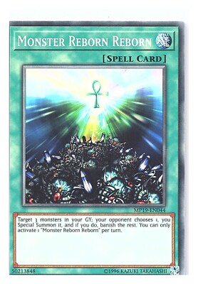 A558 YUGIOH SPELL CARD MONSTER REBORN REBORN MP19-EN044 | eBay