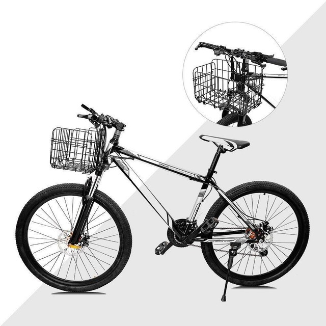 Folding Rear Bike Basket Wire Mesh Fold-up Detchable Front Bag 2day ...