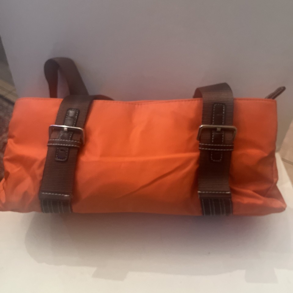 Kenneth Cole ( New ) Reaction Bright Orange Nylon Satchel Bag | eBay