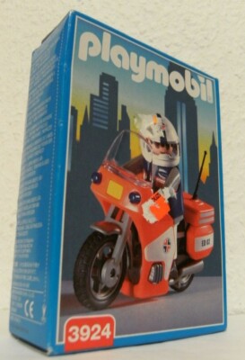 Playmobil Notarzt / Motorrad 3924 von 2000 Neu & OVP Krankenhaus Arzt ...