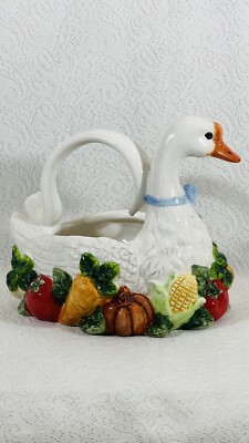 Signature Home Collection Basket Planter Fruit Vegetable Design Vase ...