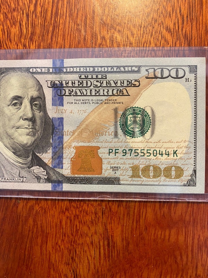 2017-A $100 Dollar Note. Lucky~555~Full House. | eBay