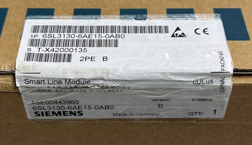 Siemens 6SL3130-6AE15-0AB0- NEW Sinamics - Smart Line Modul | eBay