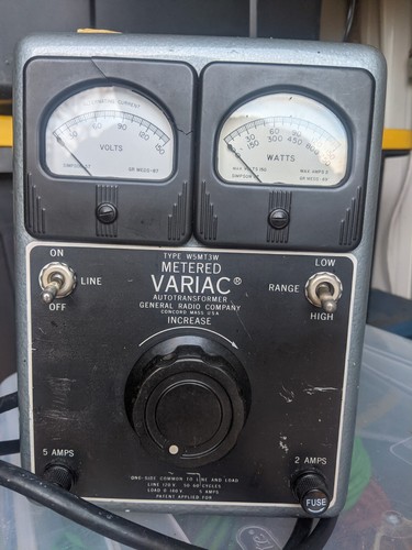 Variac Autotransformer W5MT3W General Radio Company - VINTAGE | eBay