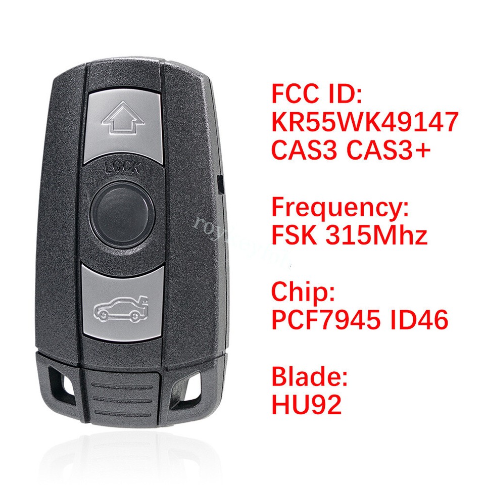 2 Keyless Remote Key Fob For 2006-2013 BMW 3 5 6 X5 X6 M3 M5 E70 E71 ...