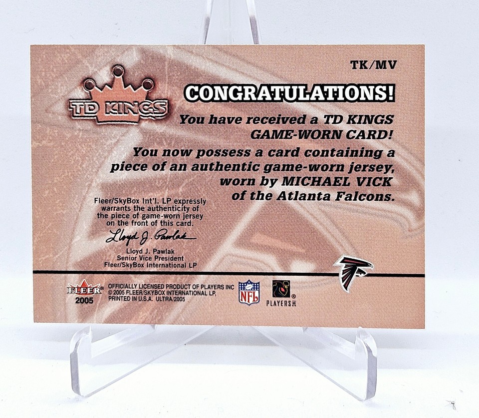 2005 Fleer Ultra TD Kings Red Jersey Michael Vick #TK/MV | eBay