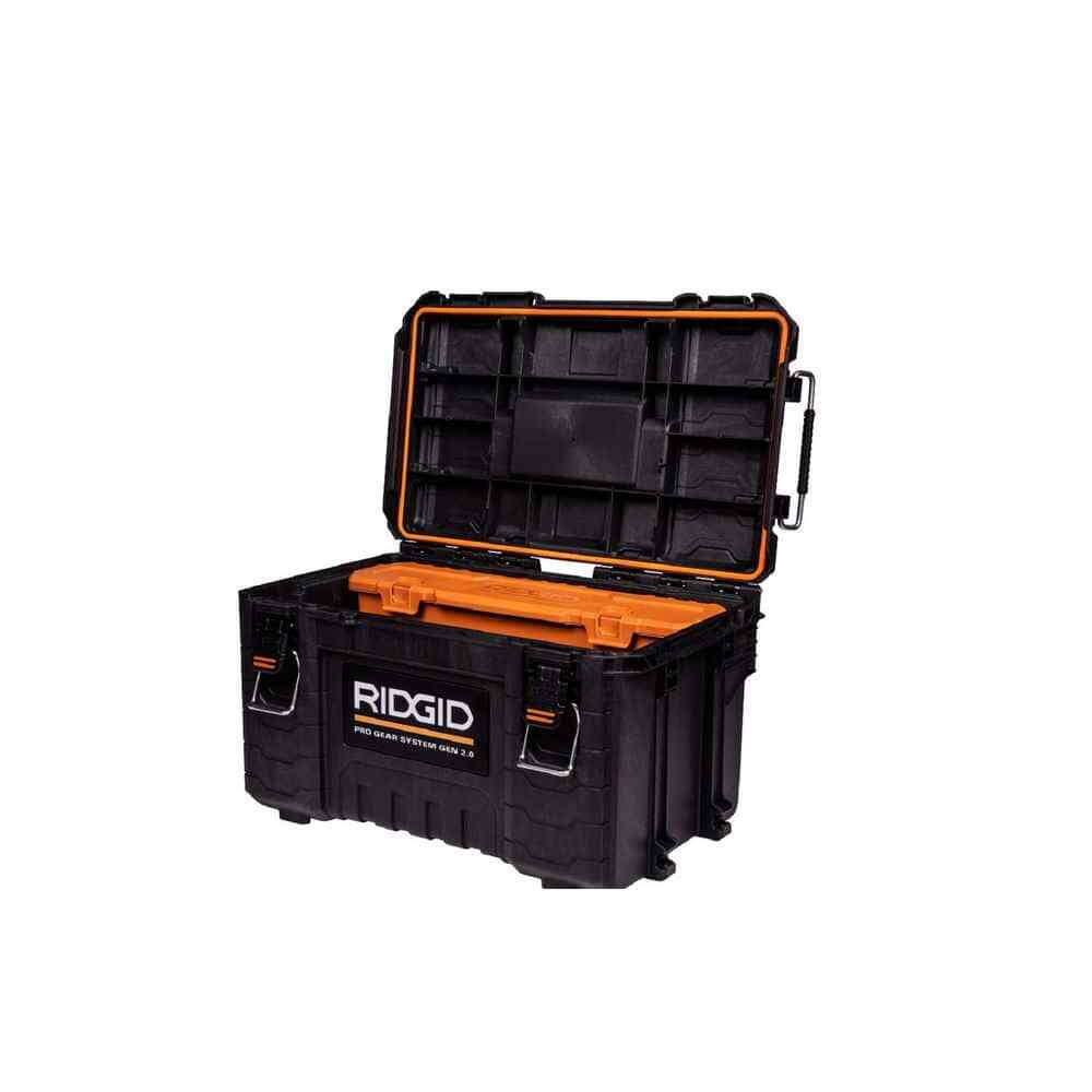 RIDGID 2.0 Pro Gear System 22 In. Modular Tool Box Storage Lockable ...