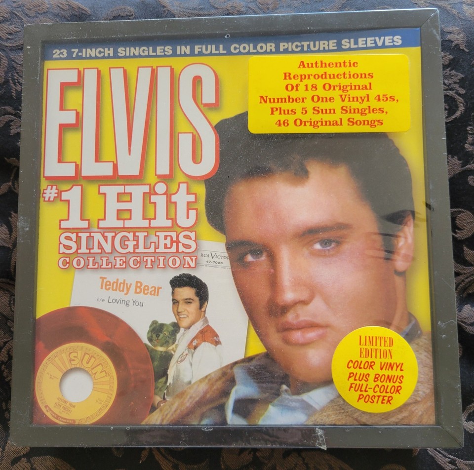 Elvis Presley #1 Hit Singles Collection Volume 1 & 2 Red Vinyl 46 7 ...