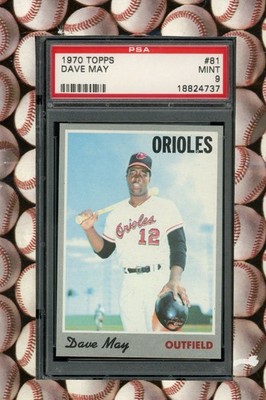 1970 TOPPS # 81 DAVE MAY PSA 9 | eBay