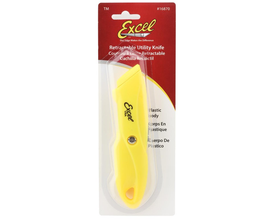 Excel Light Duty Retractable Plastic Utility Knife [EXL16870] | eBay