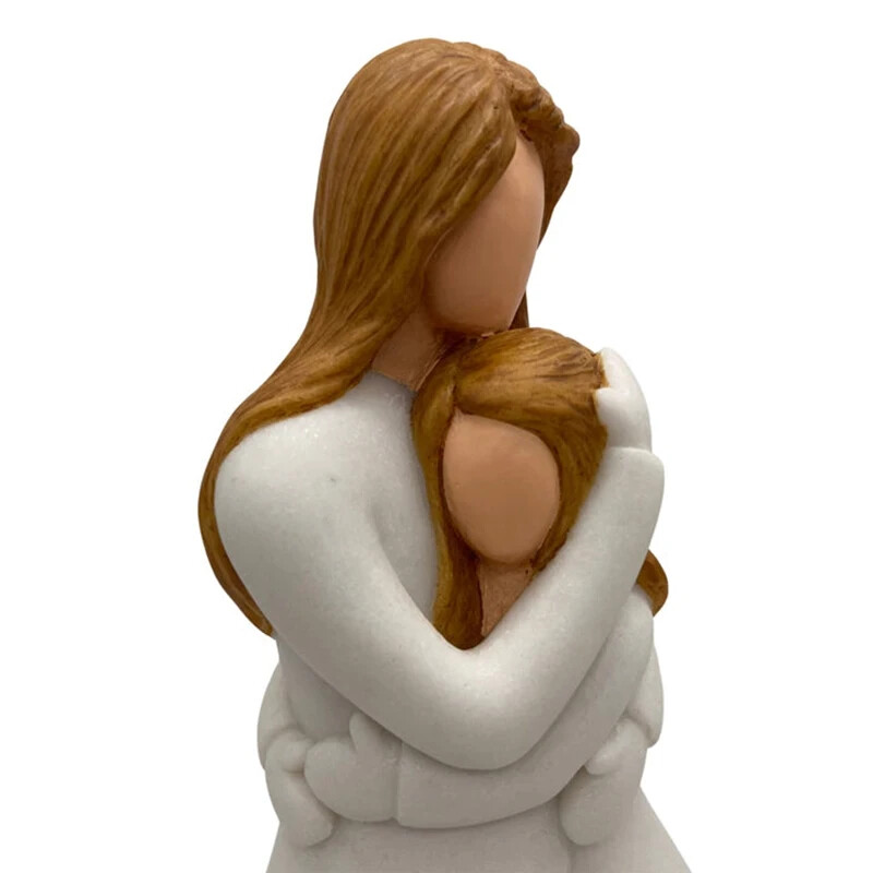 Mother Hugging Daughter Statue Ornament for Home Bedroom Birthday Gift ...