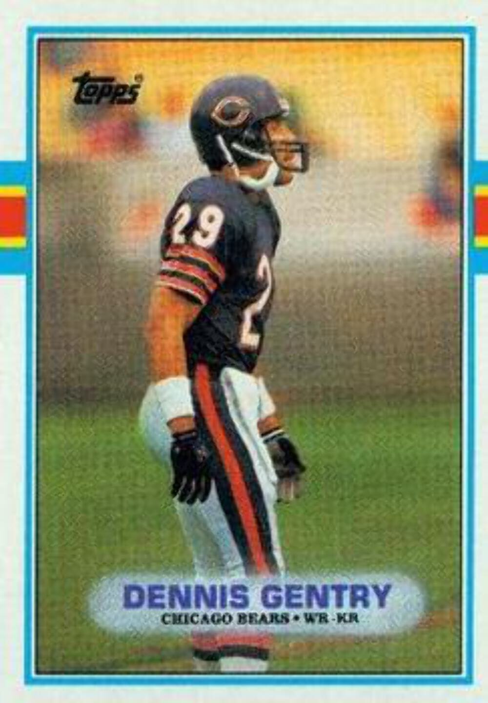 #65 Dennis Gentry - Chicago Bears - 1989 Topps Football | eBay