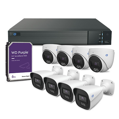 Epcom IP Camera Kit NVR 8 Ch 4 Color Turret Camera 6TB HDD Camera ...