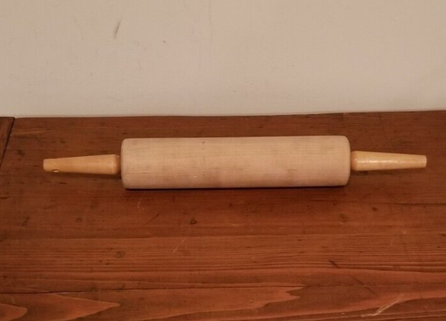 Solid Wood Rolling Pin with Rotating Easy Roll Wooden handles, 17 ...