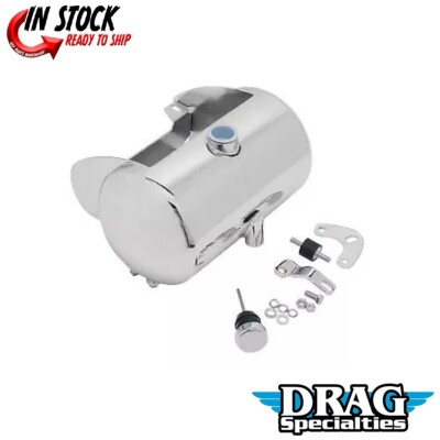 Drag Specialties 0710-0021 Chrome Custom Oil Tank for 84-99 Softail | eBay