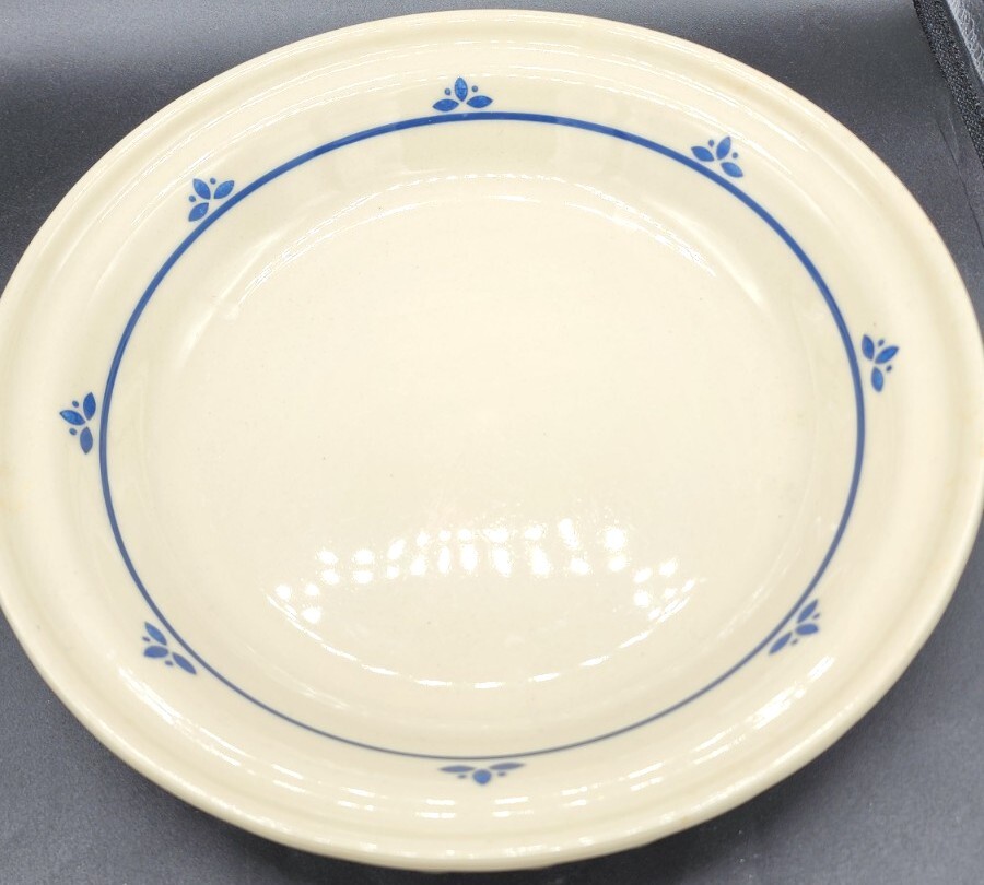 Roseville OH Pottery Friendship Pattern Thumbprint Pie Plate 10" Signed ...