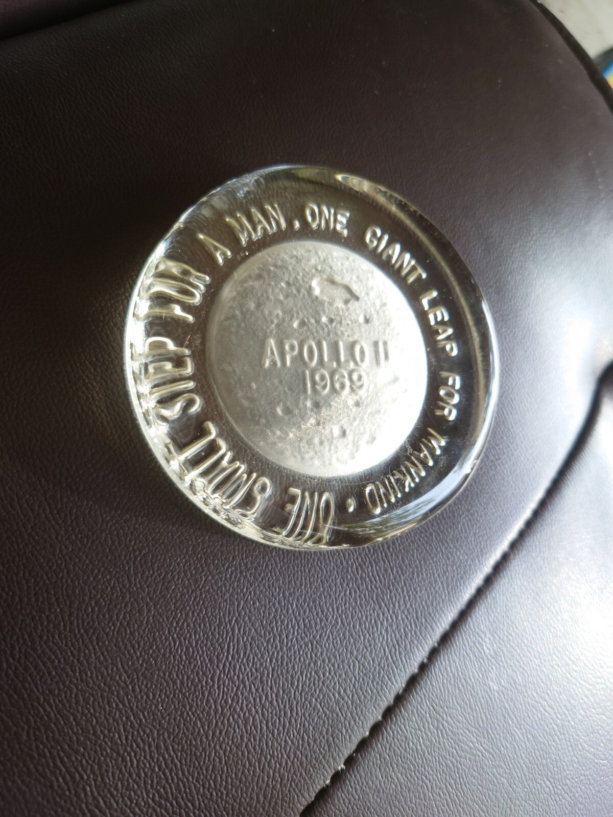 Vintage Fenton Glass 1969 Apollo 11 Moon Landing Paperweight | eBay