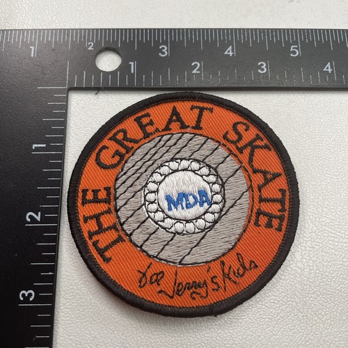 Vtg Jerry Lewis MDA MUSCULAR DYSTROPHY ASSOCIATION Roller Skating Patch ...