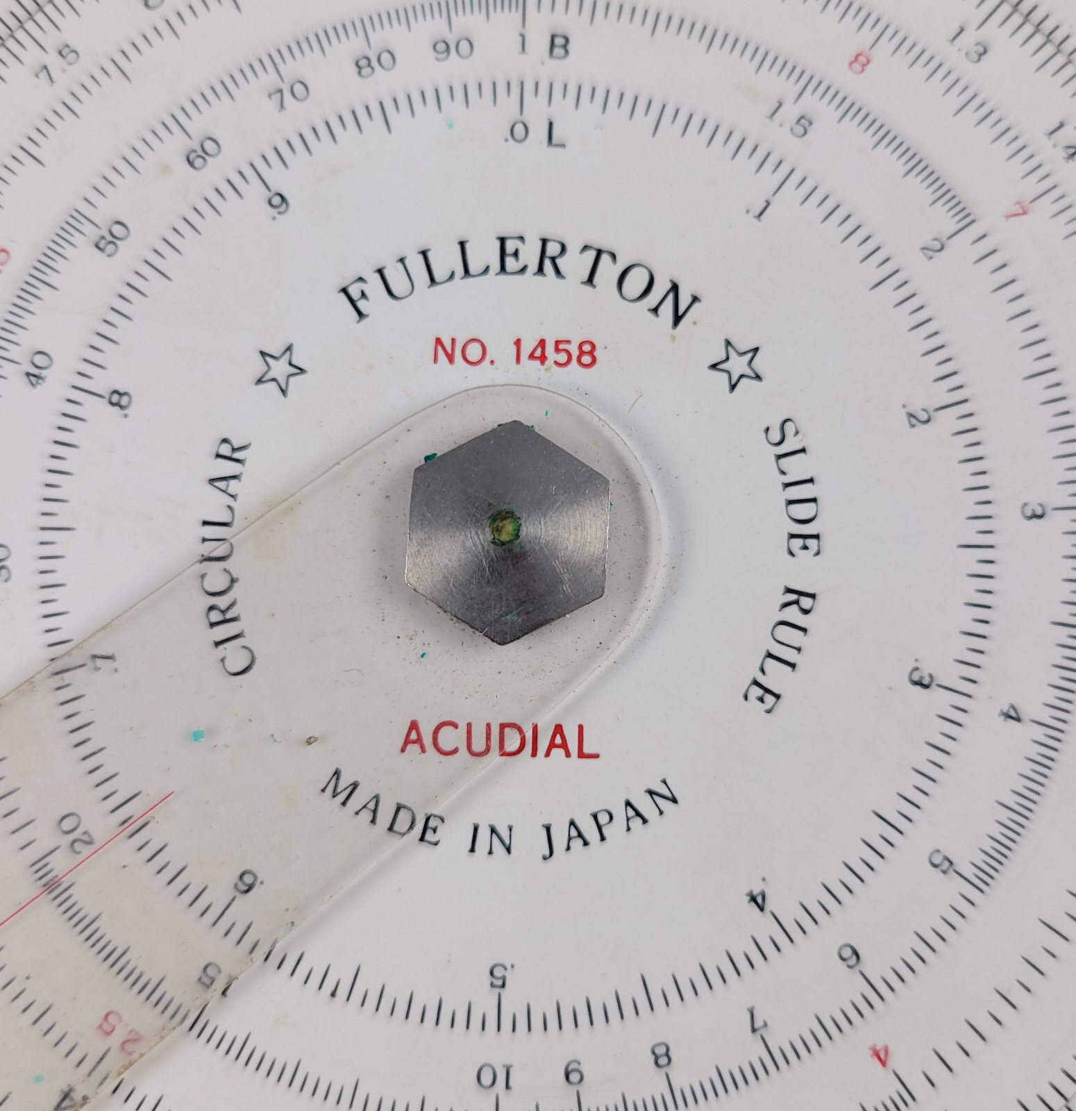 Fullerton Circular Slide Rule by K.K Konsaisu - Japan - Acudial No ...