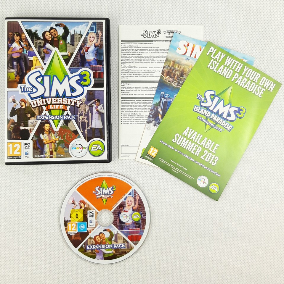 The Sims 3 PC / Expansion Packs PC & MAC Sims3 (CD's Clean) All With ...