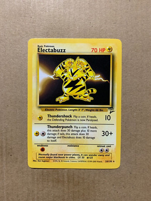 Electabuzz 24/130 Base Set 2 - Rare Pokemon Card - NM | eBay